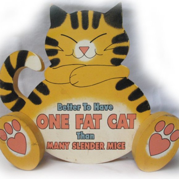 House of Lloyd | Accents | Vintage House Of Lloyd Fat Cat Kitty Wood ...